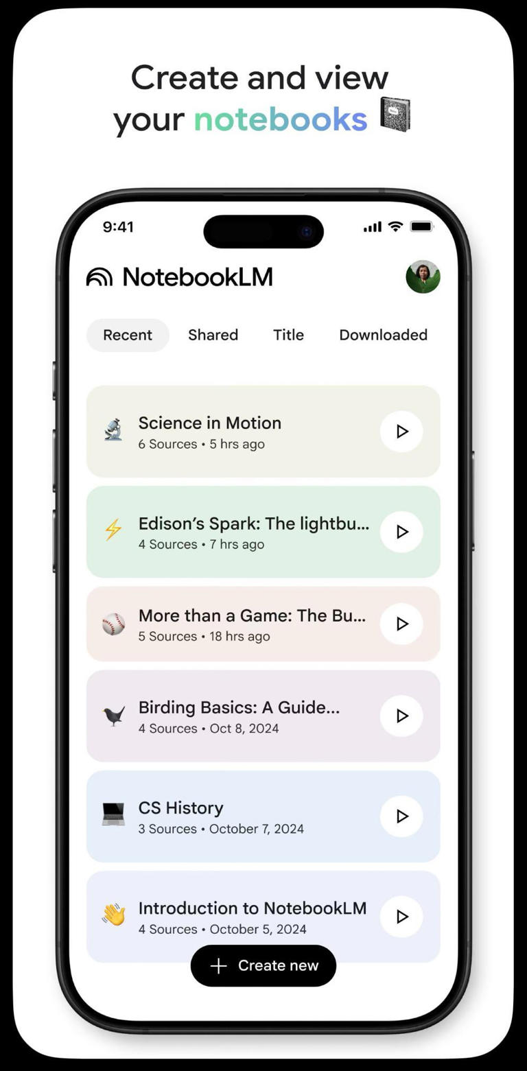 Zo komt Google’s NotebookLM-app eruit te zien voor Android en iOS