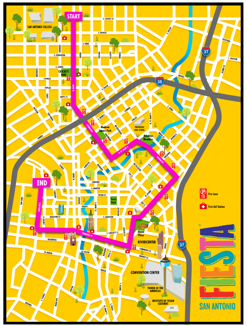 Downtown roads to avoid during Fiesta Battle of Flowers, Flambeau parades