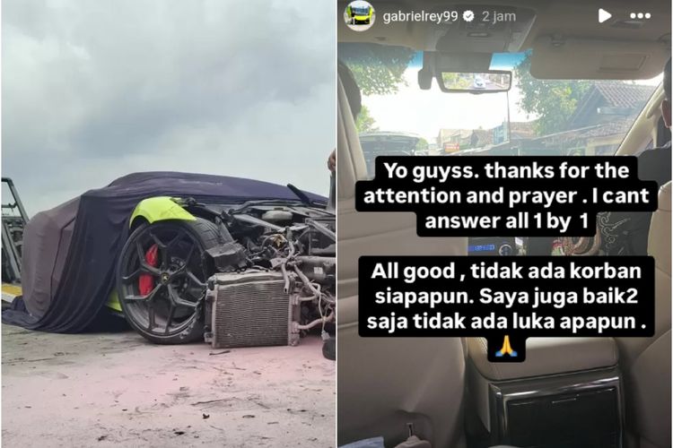 Kemudikan Lamborghini Revuelto, CEO Triv Gabriel Rey Tabrak Suzuki ...