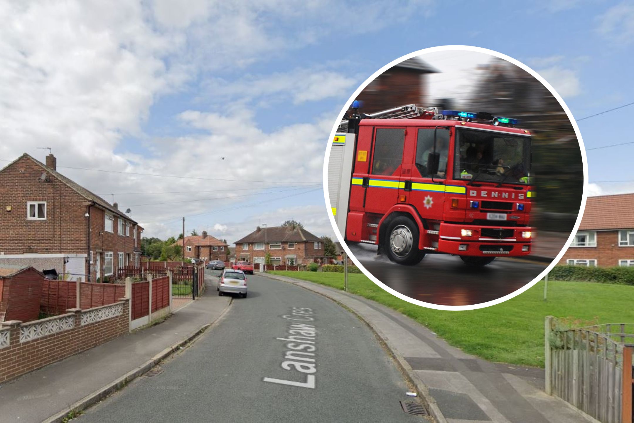 Lanshaw Crescent Belle Isle: Fire erupts on Leeds street - two ...