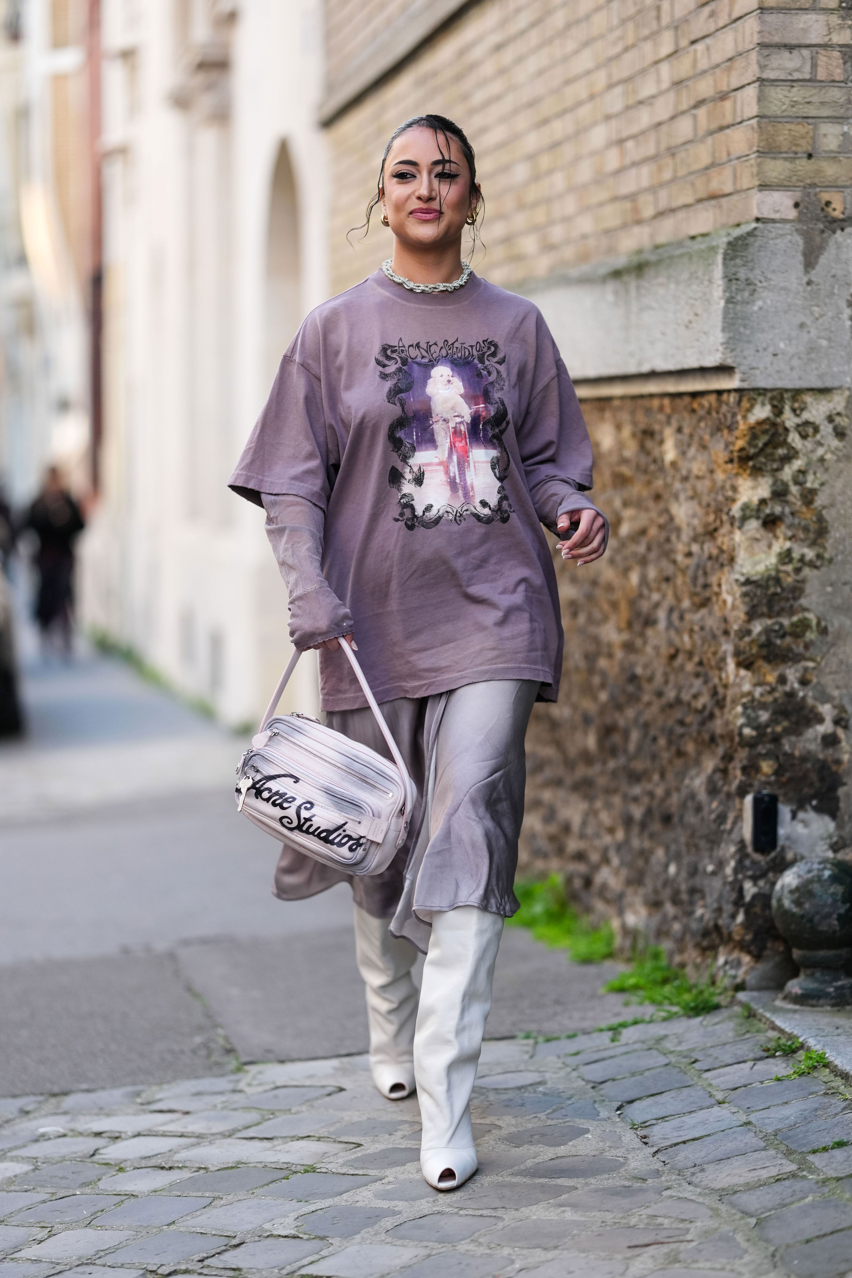 How to style a satin skirt for literally any vibe this winter