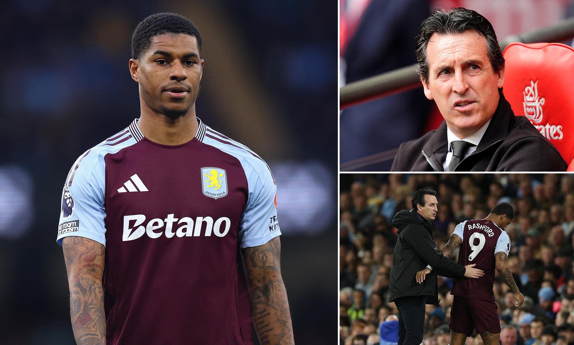 Unai Emery delivers Marcus Rashford fitness update after Man United ...