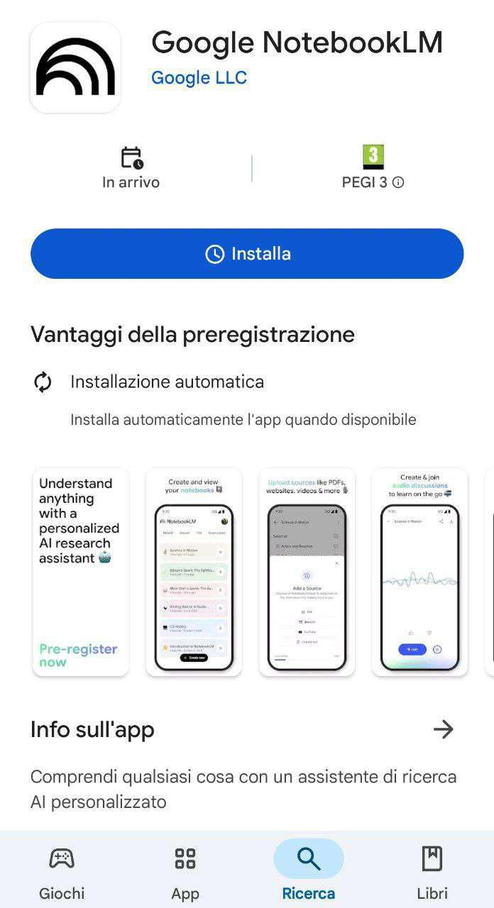 NotebookLM avrà (finalmente) un'app dedicata: in arrivo per Android e iOS