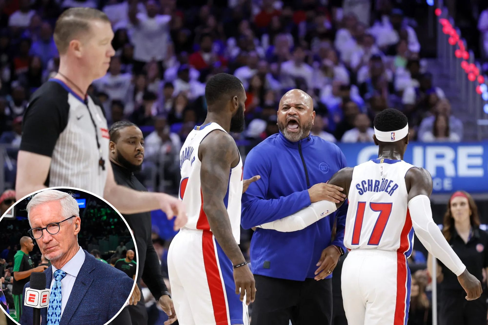 Mike Breen ripped Pistons’ J.B. Bickerstaff for constant whining: ‘It’s ...