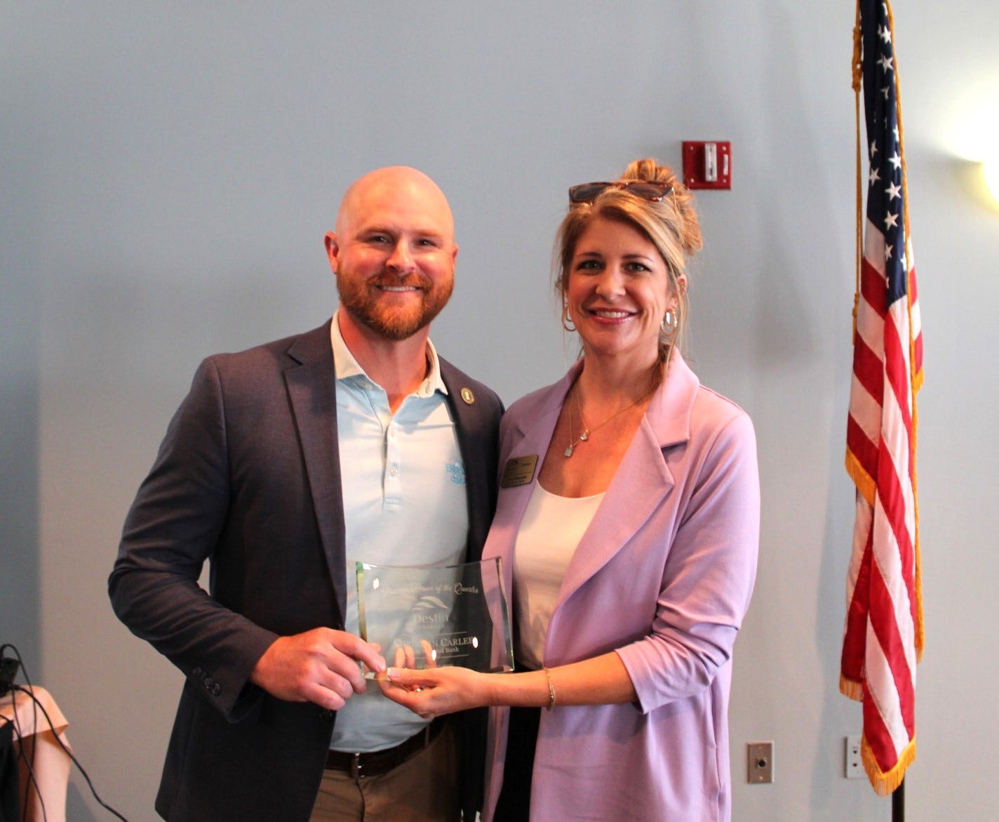 Christian Carlee honored as Destin Chamber's Business Person of the Quarter
