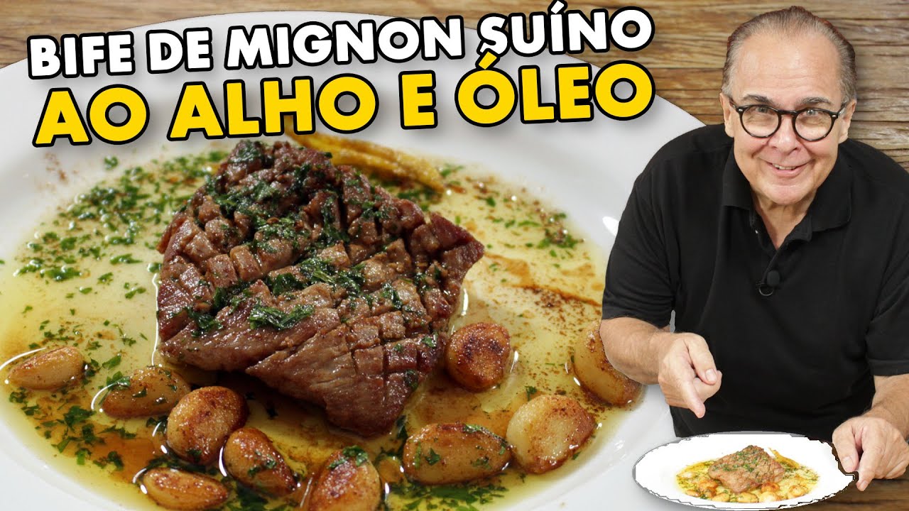 Bife de filé mignon suíno ao alho: Surpreenda-se com o sabor!