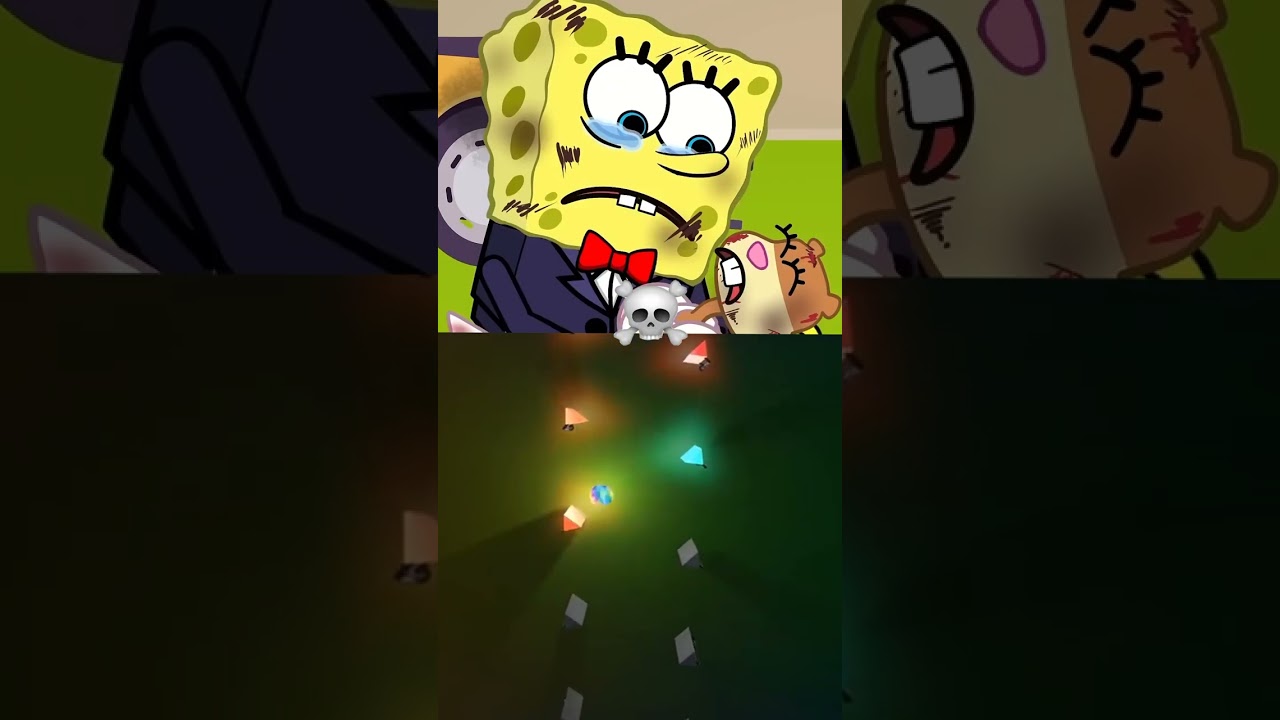 Poor SpongeBob and Sandy... 😭😭😭😭😭 | @duckygames7540 | Bouncing Square #spongebob
