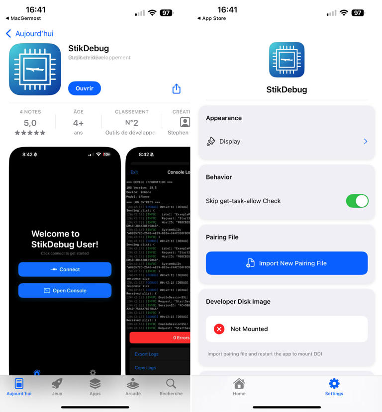 L’utilitaire pour activer JIT StikDebug est désormais disponible sur l’App Store
