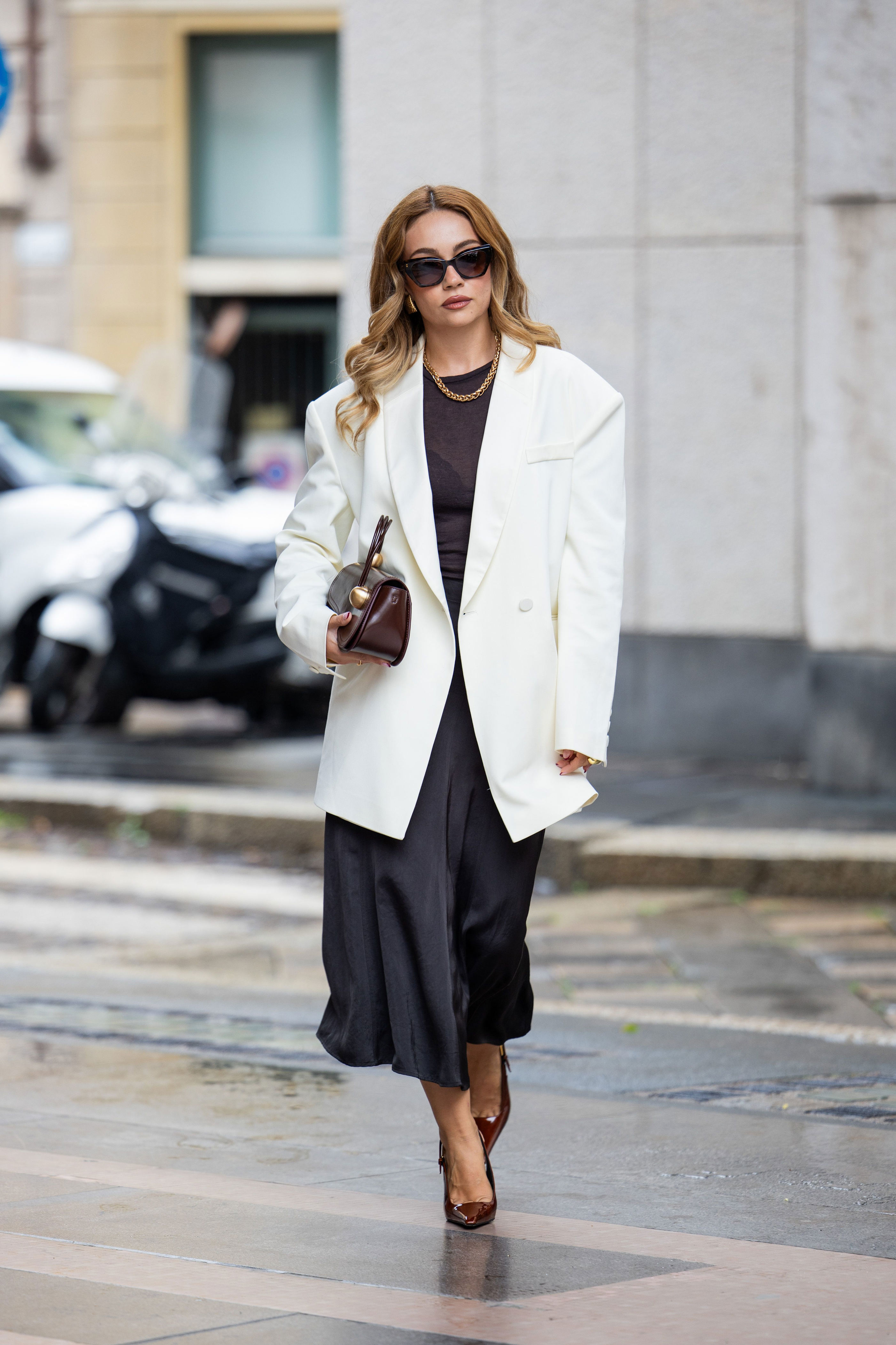 How to style a satin skirt for literally any vibe this winter