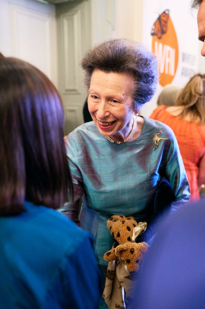 Princess Anne is a shimmering mermaid in 'glamorous' metallic dress