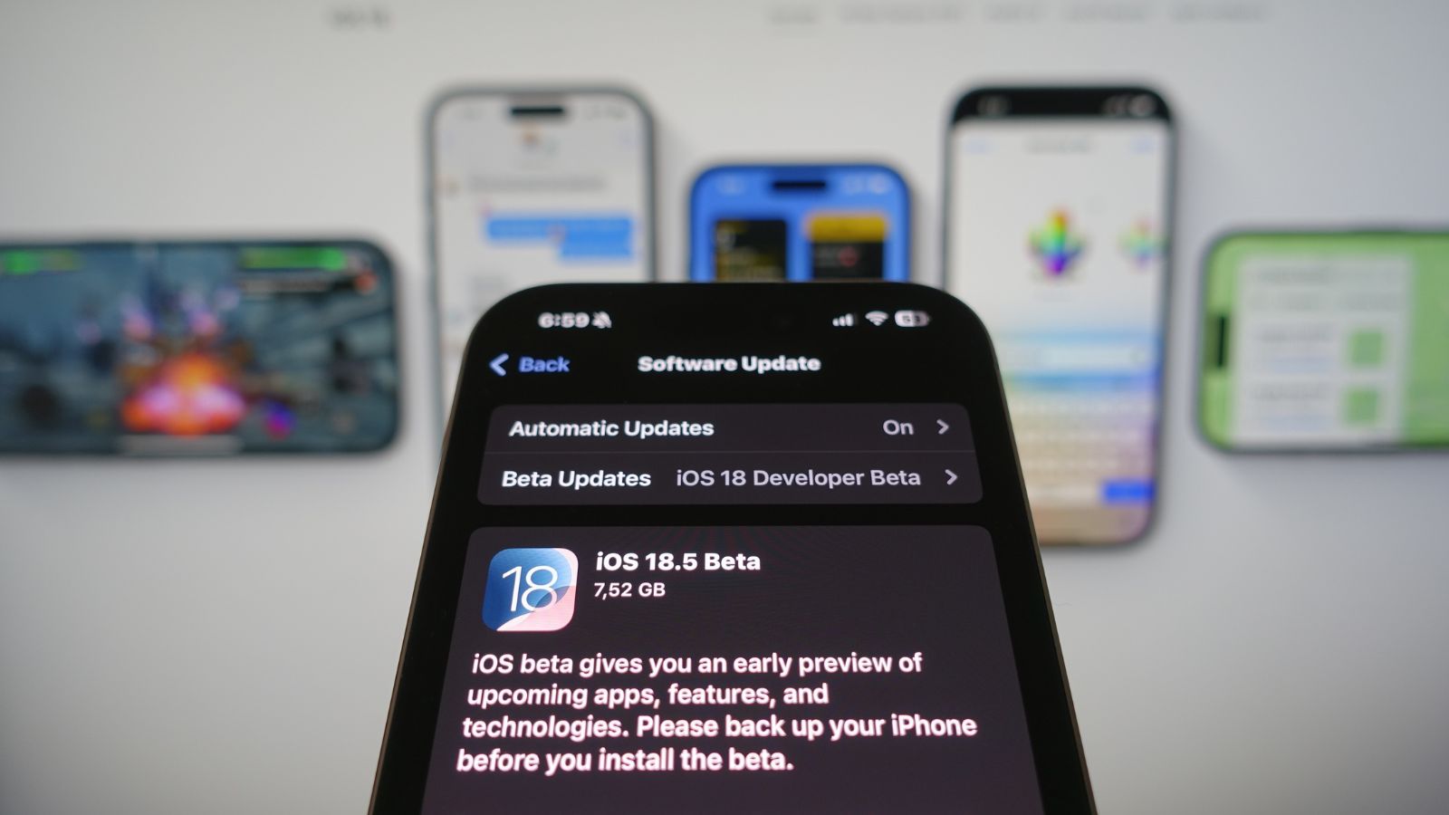 Apple Pushes iOS 18.5 Beta 3 to Developers