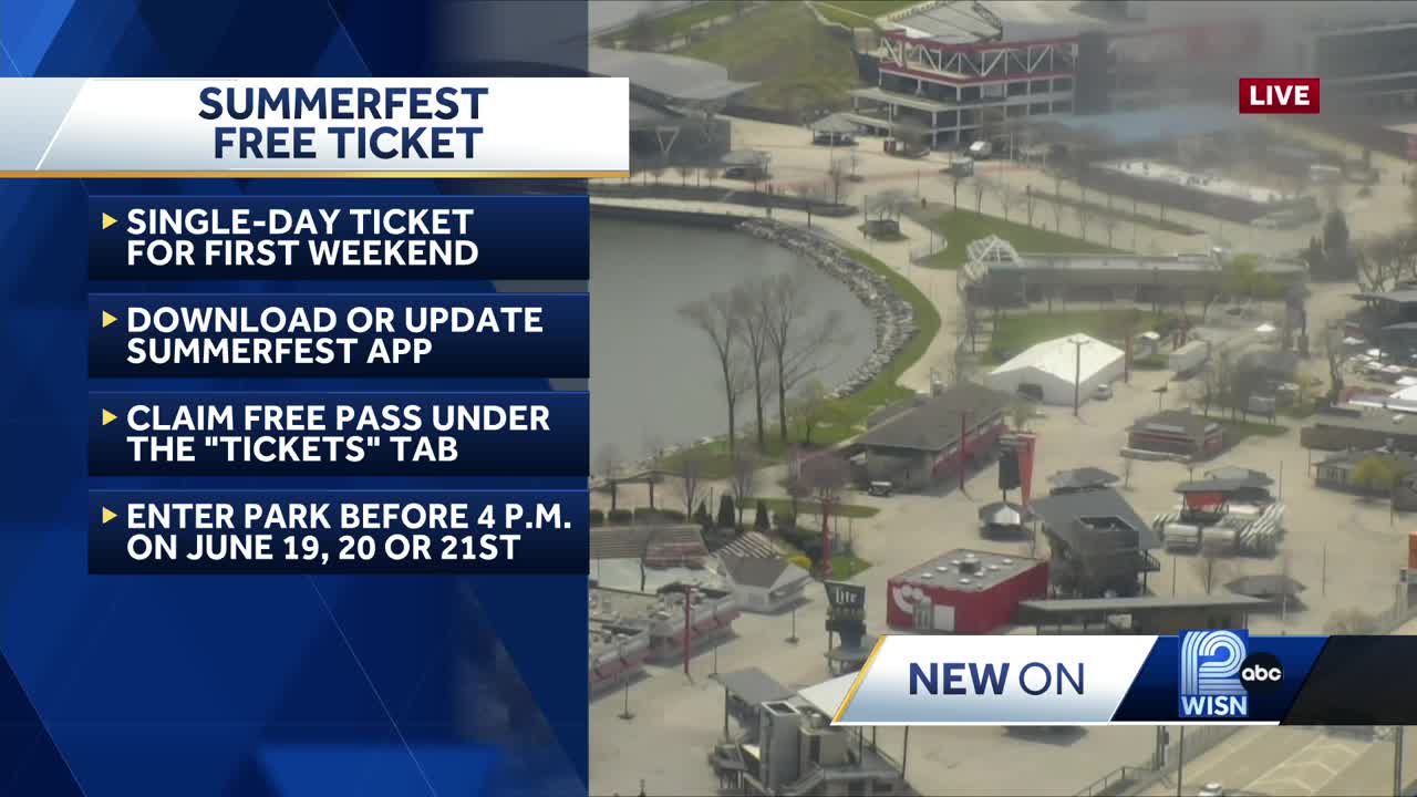 Free Summerfest tickets for first 15,000 app downloads