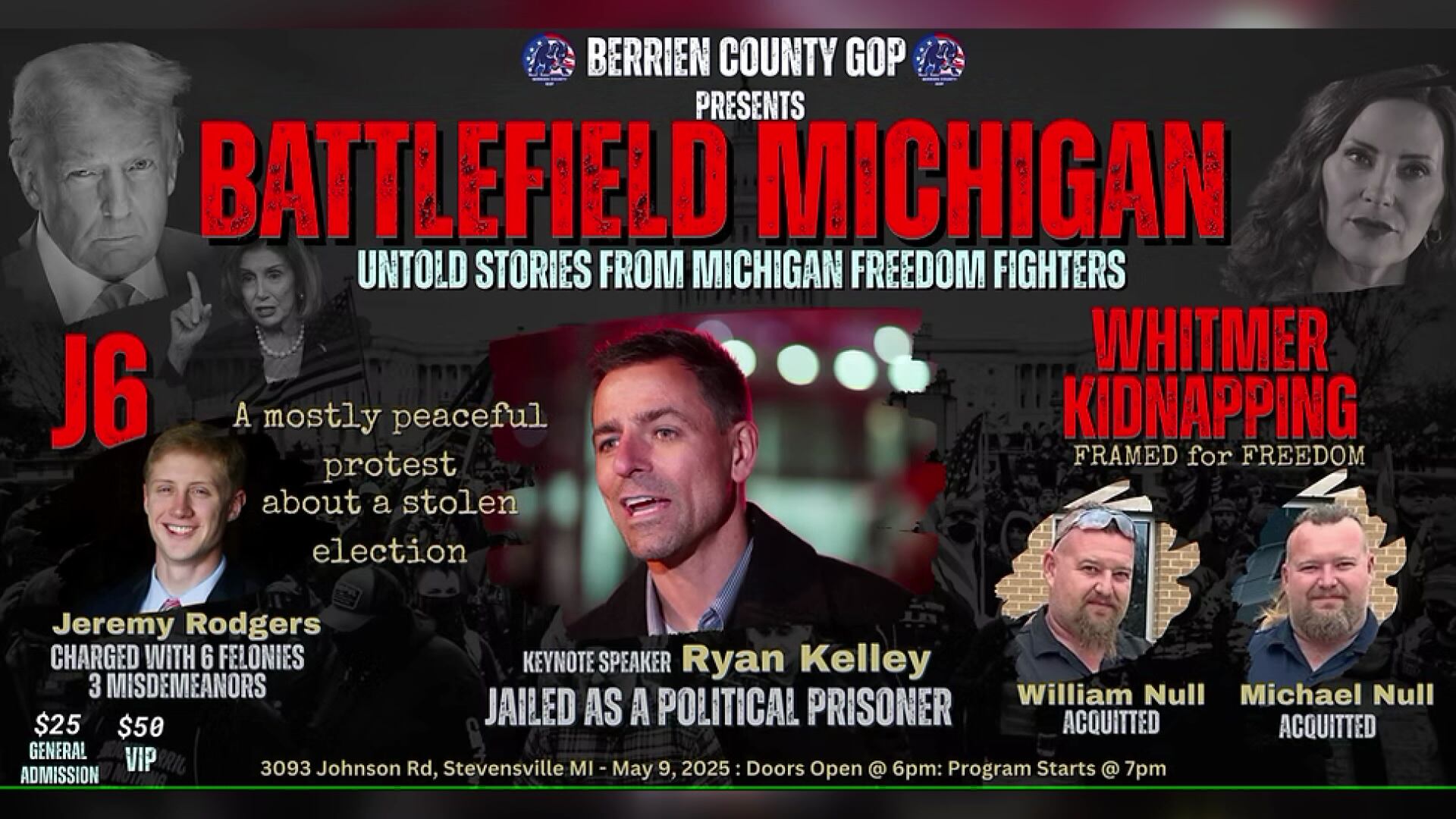 Planned GOP event with Jan. 6 protestors at Stevensville American ...