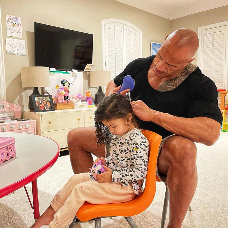 Meet Dwayne 'The Rock' Johnson's three mini-me daughters Simone ...
