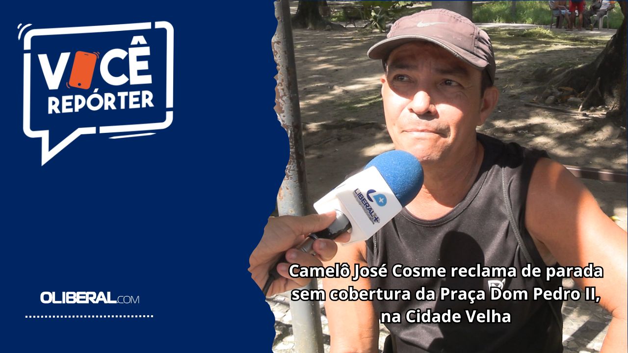 Camelô José Cosme reclama de parada sem cobertura da Praça Dom Pedro II ...