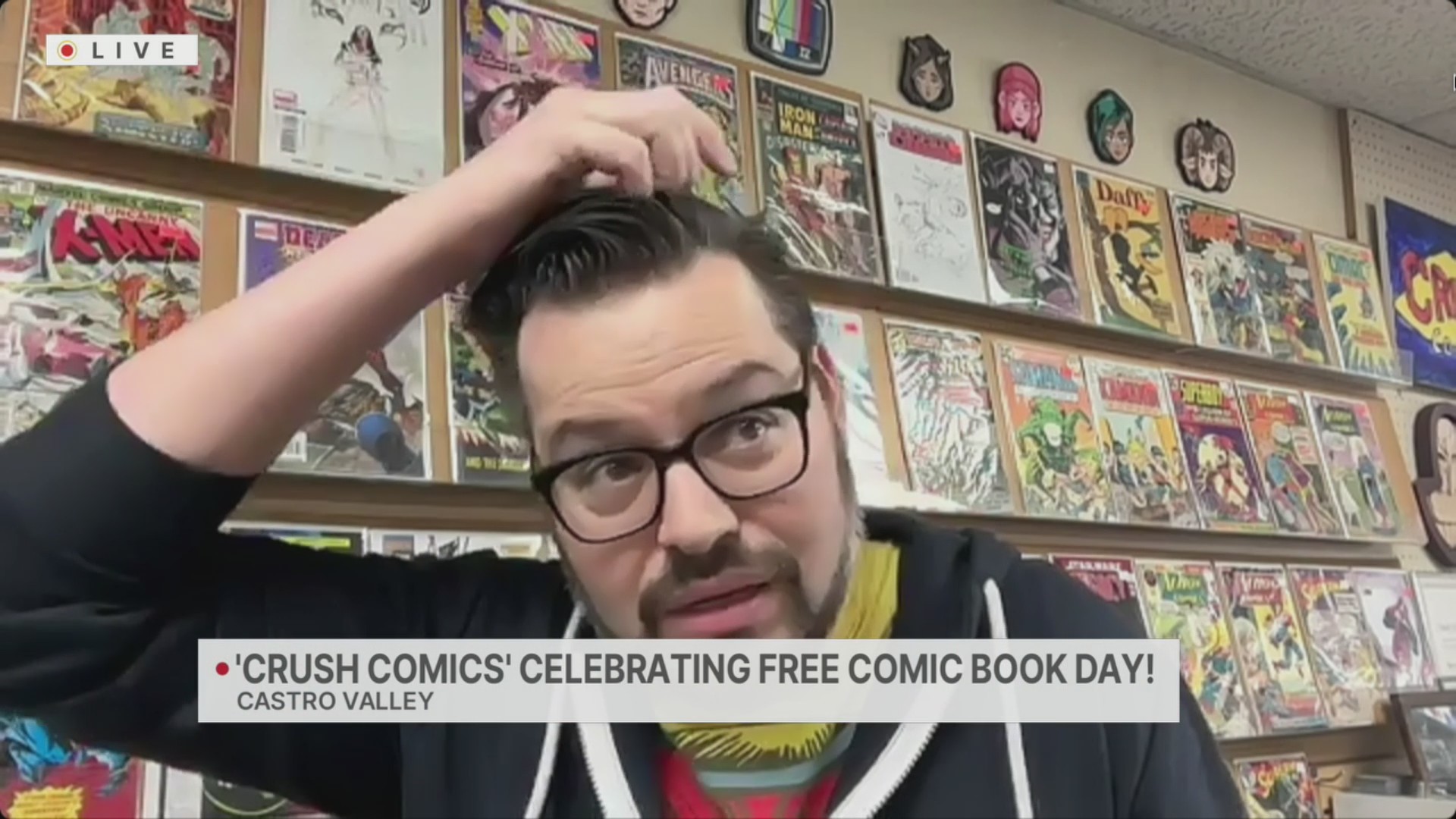 Crush Comics in Castro Valley celebrating Free Comic Book Day