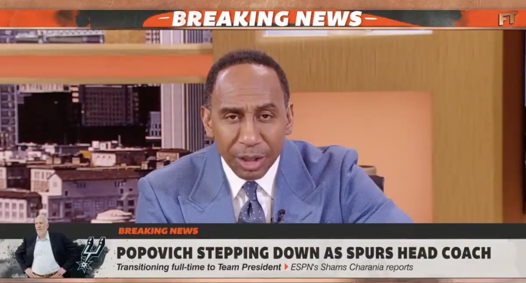 Stephen A. Smith pays respect to Gregg Popovich's coaching career