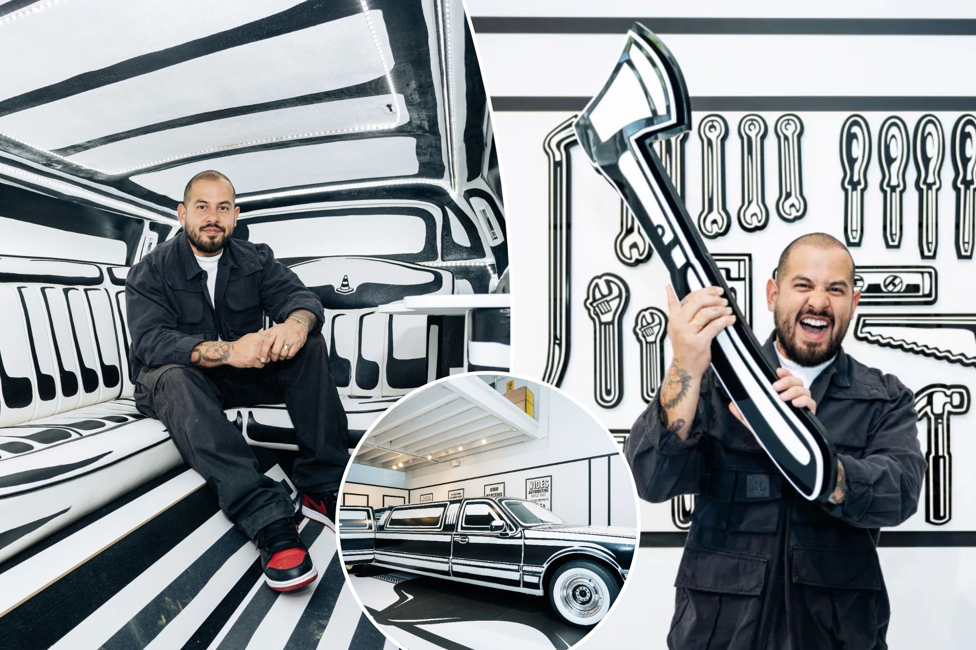 Firefighter turned graphic designer is turning old junk cars into 2D ...