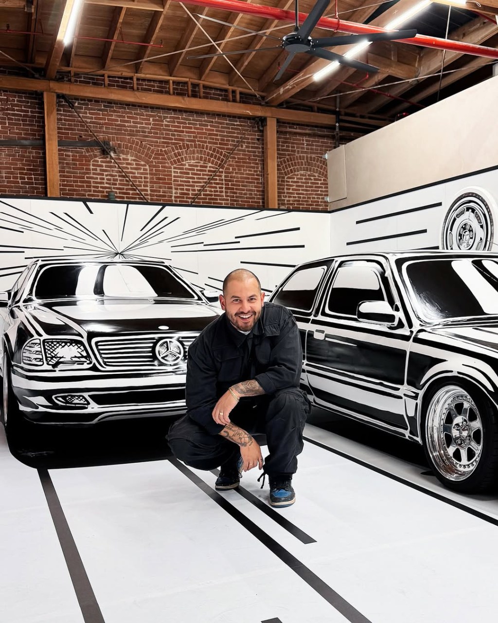 Firefighter turned graphic designer is turning old junk cars into 2D ...