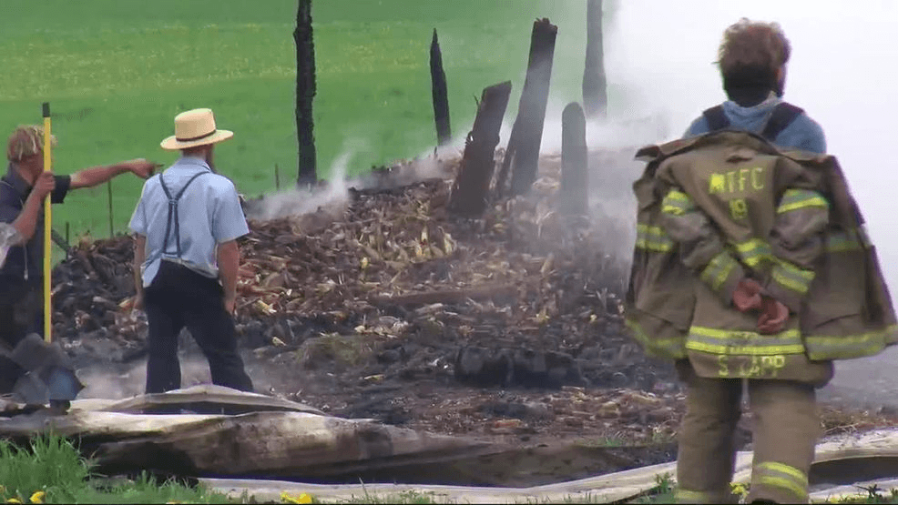 911: Fire destroys Centre County barn