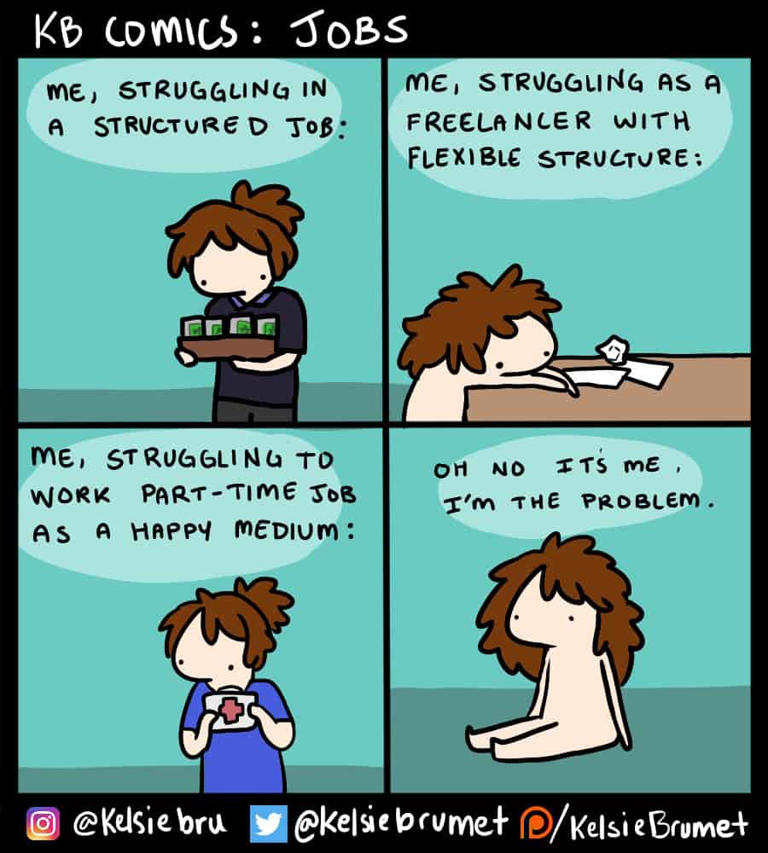 50 Hilariously Clever Cartoons From KB Comics Creator Kelsie Brumet