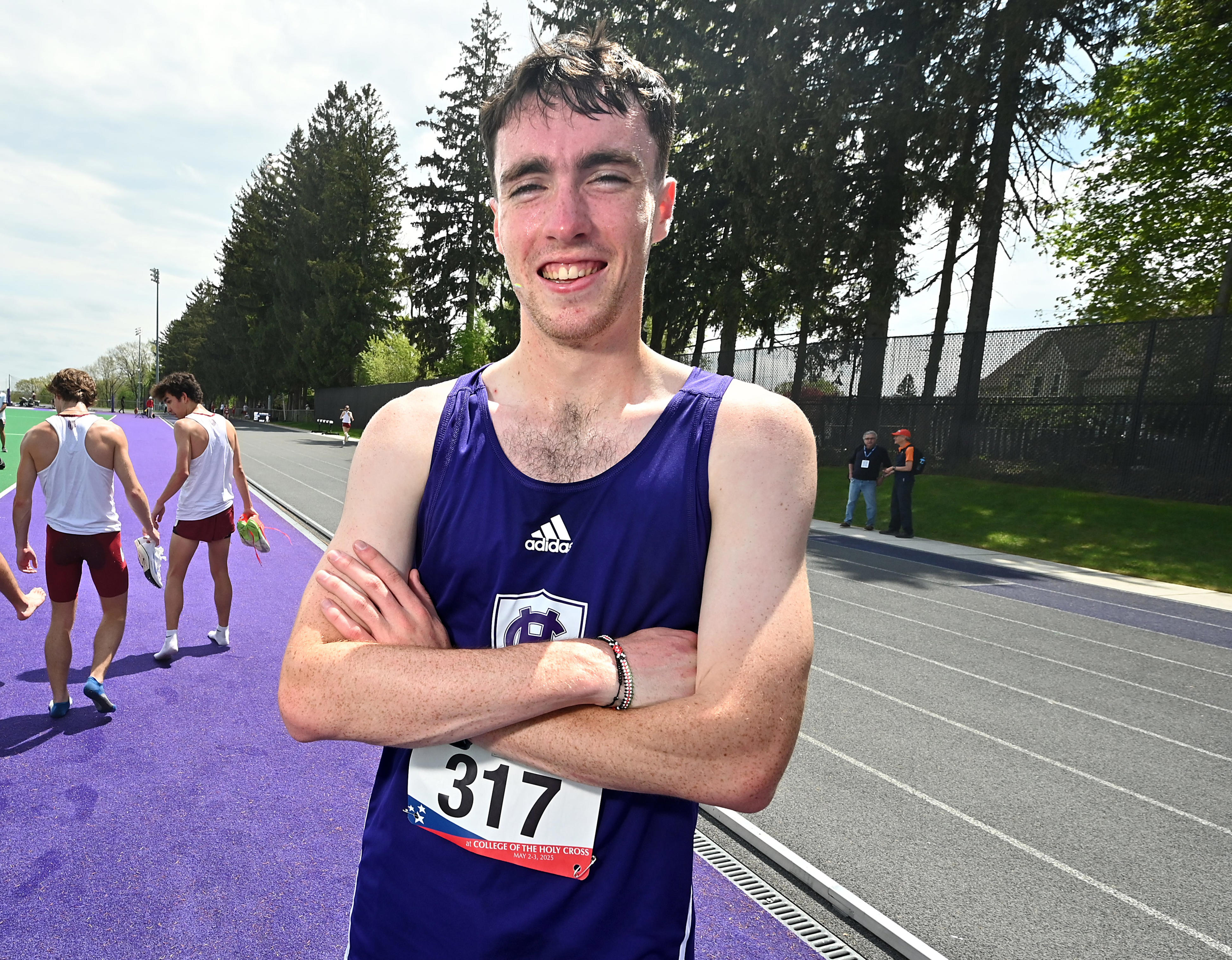 Holy Cross track captain and sub-4 miler Liam Lyons has rewritten ...