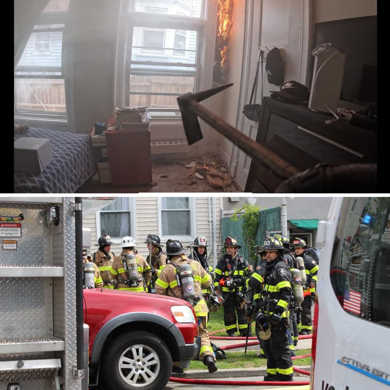 Firefighters Help Resident Escape House Blaze In Westchester