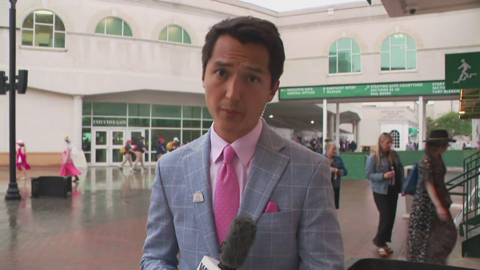 Strong storm forces shelter in place at Churchill Downs