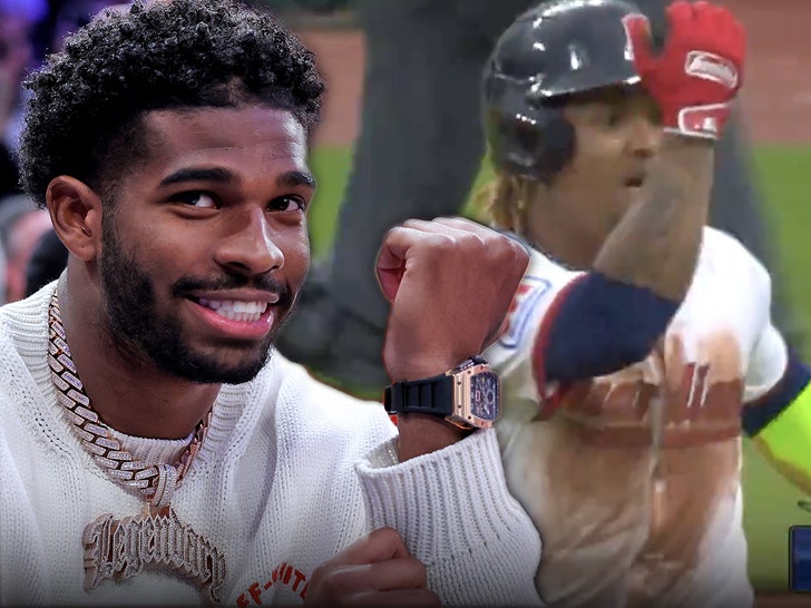 MLB's Jose Ramirez Does Shedeur Sanders Celebration After Walk-Off Win