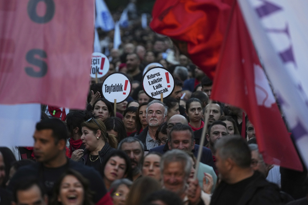Turkish Cypriots protest over what they say is Turkey's introduction of ...