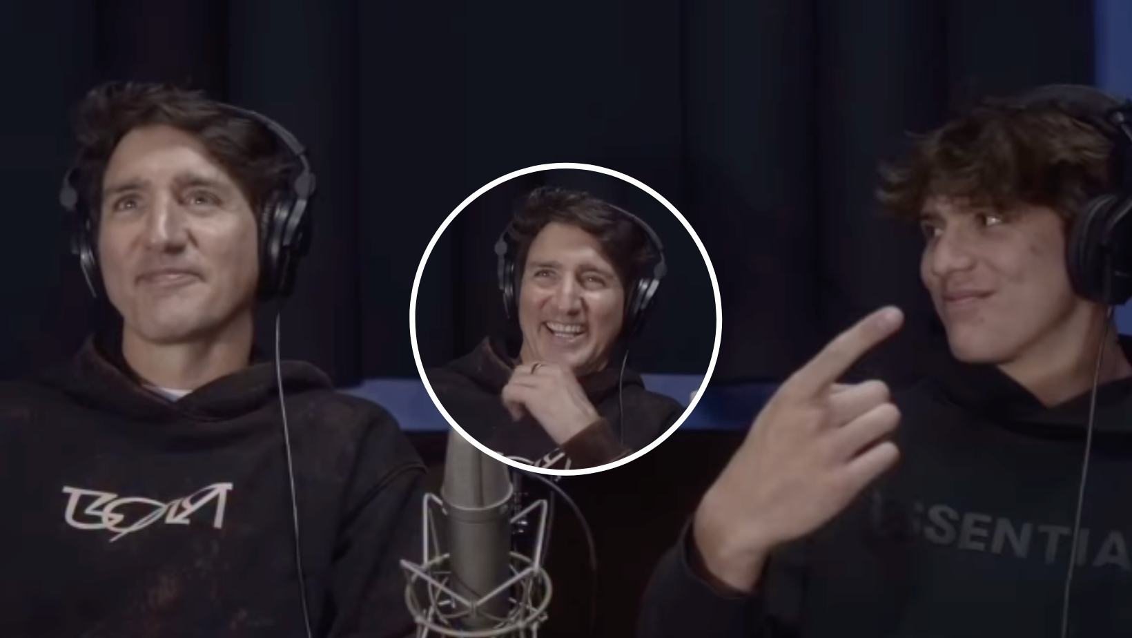 Justin Trudeau reacts to his son’s music