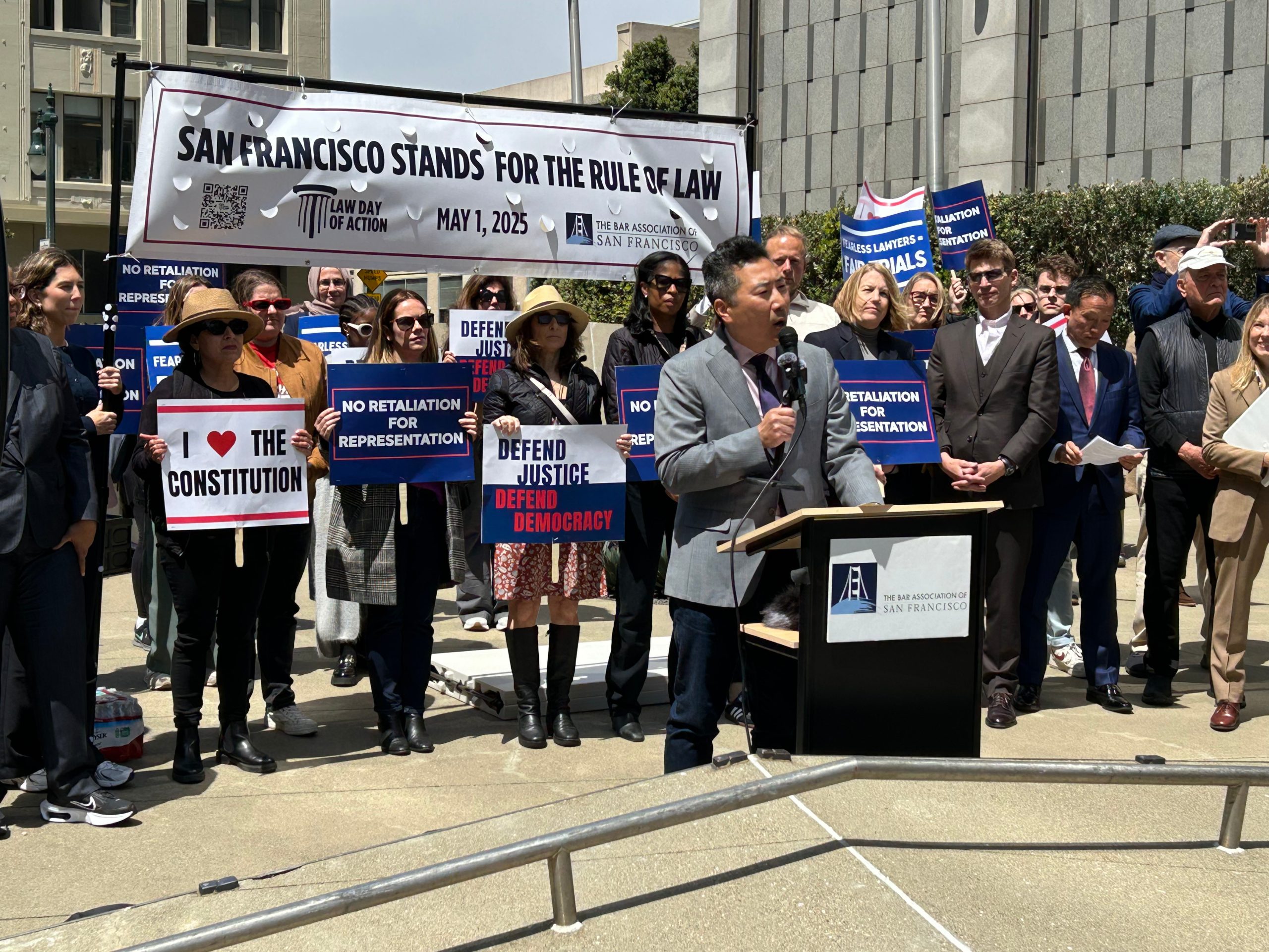 On Law Day, attorneys and advocates protest Trump’s attacks on legal ...