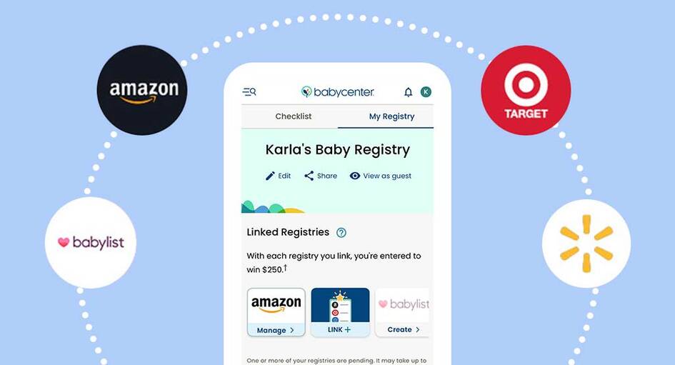 How to link your baby registries to Registry Builder