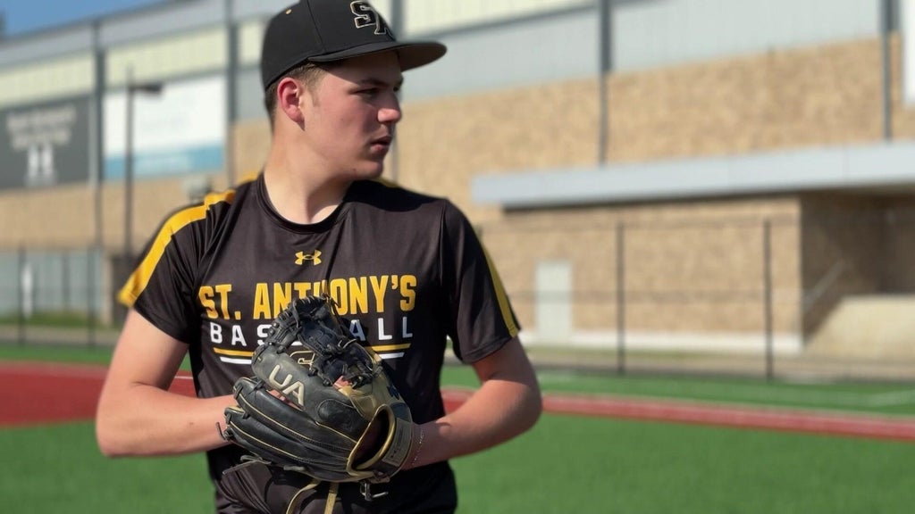 Long Island high school baseball player returns to field months after ...