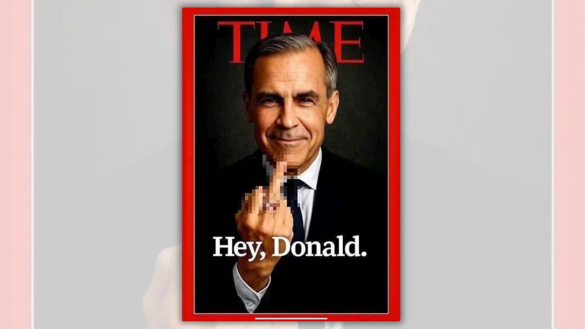Time magazine didn't publish cover showing Mark Carney giving Trump the ...