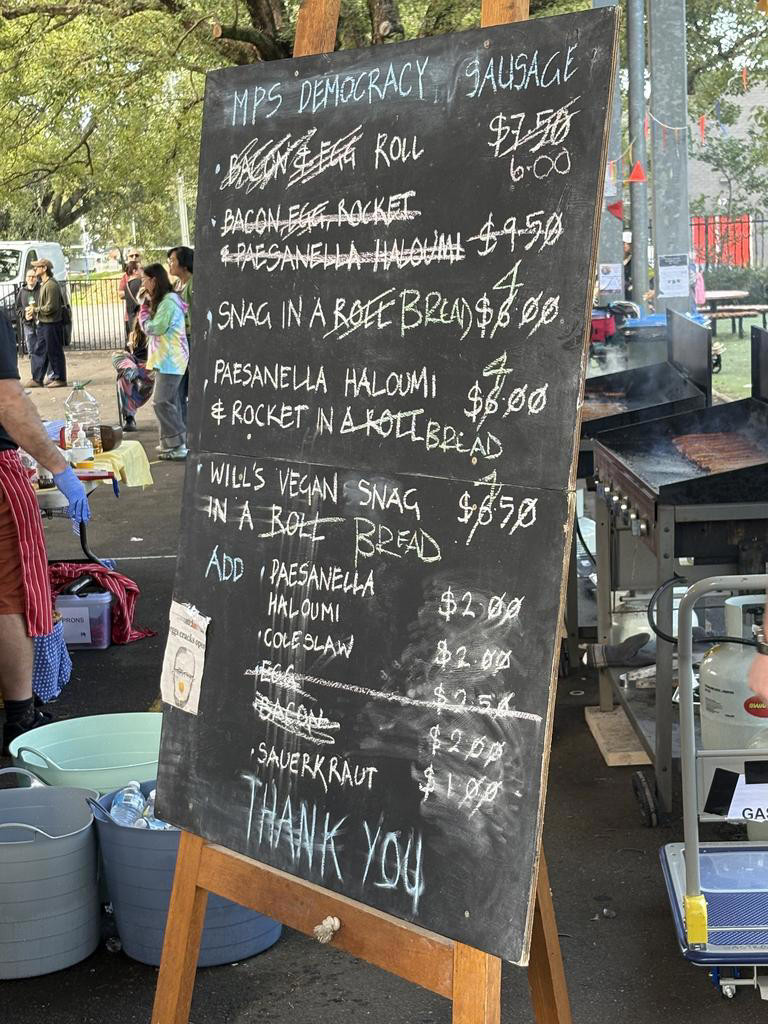 Staggering price of a democracy sausage