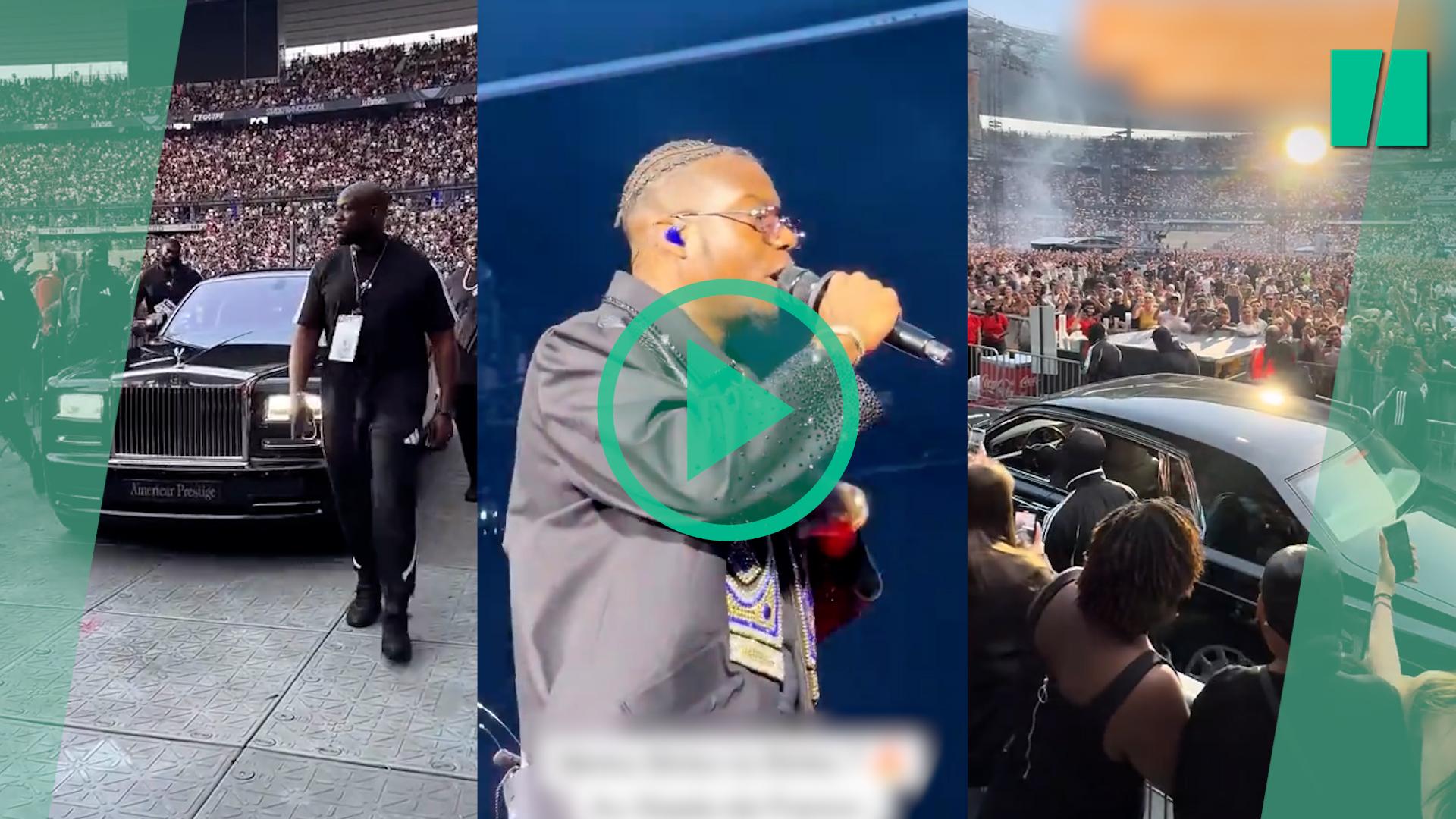 Le rappeur Ninho s’offre une arrivée en Rolls-Royce pour son concert au ...