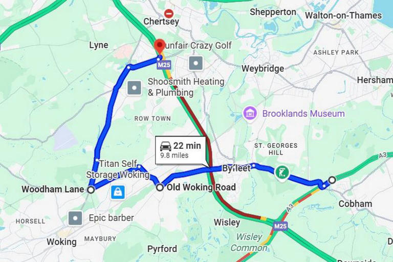Major Surrey M25 and A3 closures continue in May with contraflow system ...