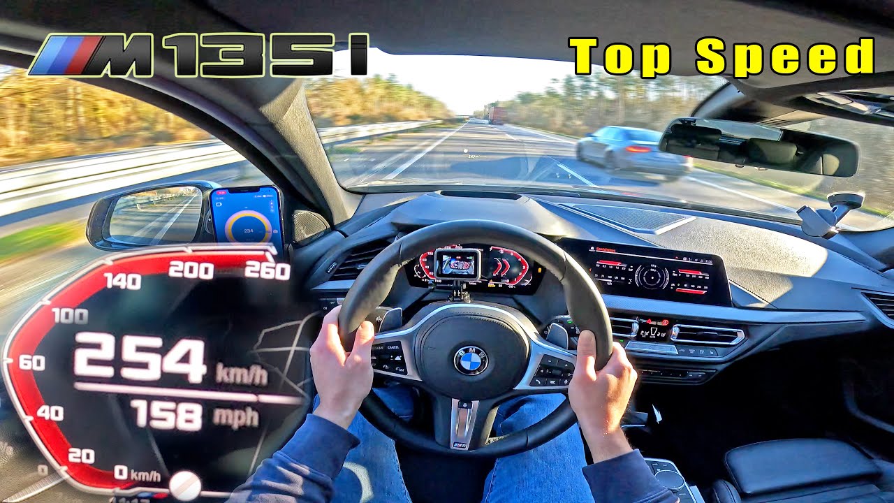 2024 BMW M135i F40 – 254 KM/H (158 MPH) Autobahn POV + Track Action! 🚀🔥