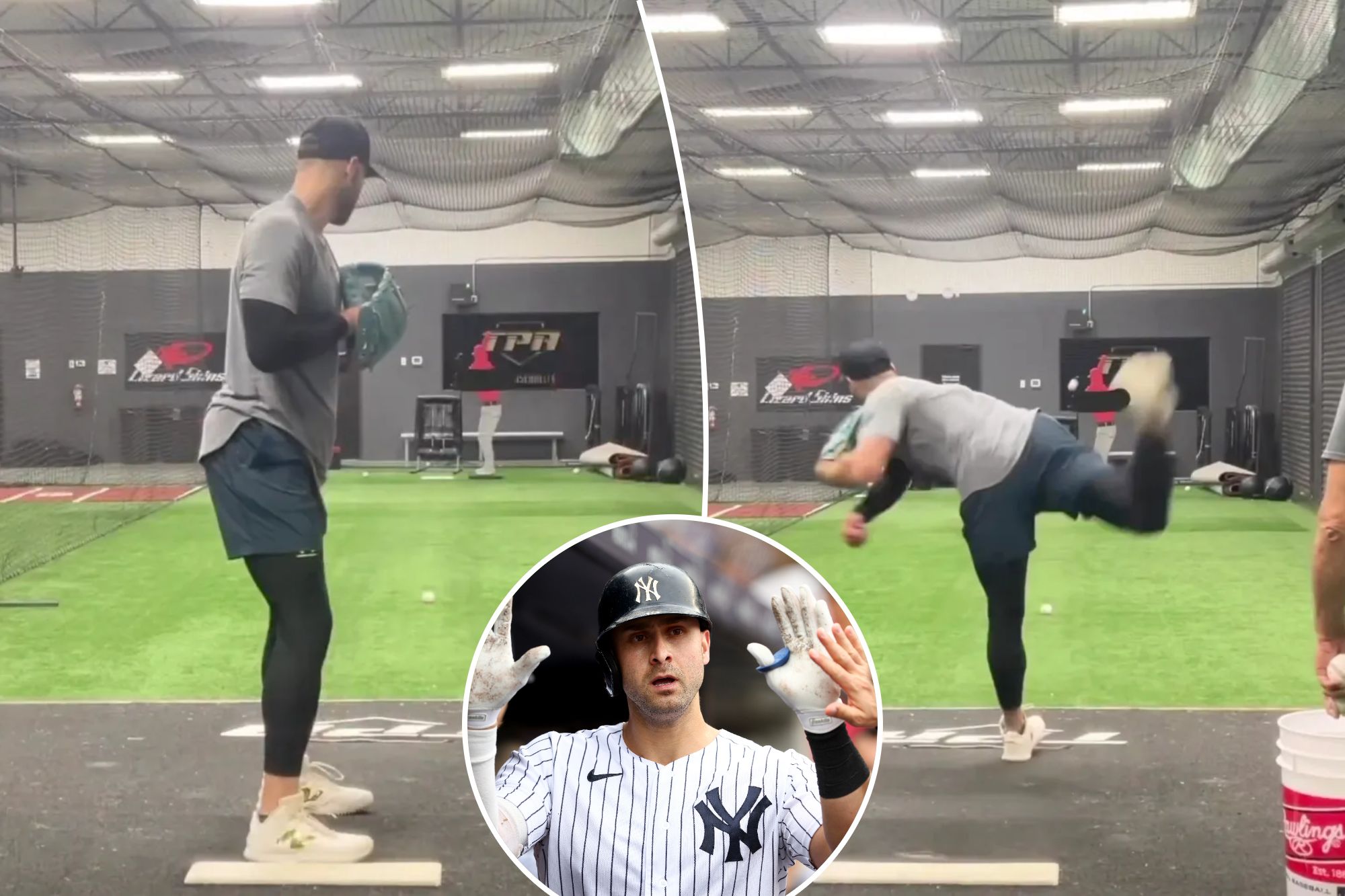 Ex-Yankee Joey Gallo shows off video of first bullpen as he attempts to ...