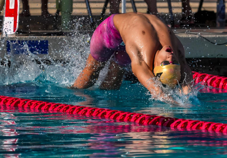 Desert Empire League swim meet: Records fall, MVPs named and a promposal