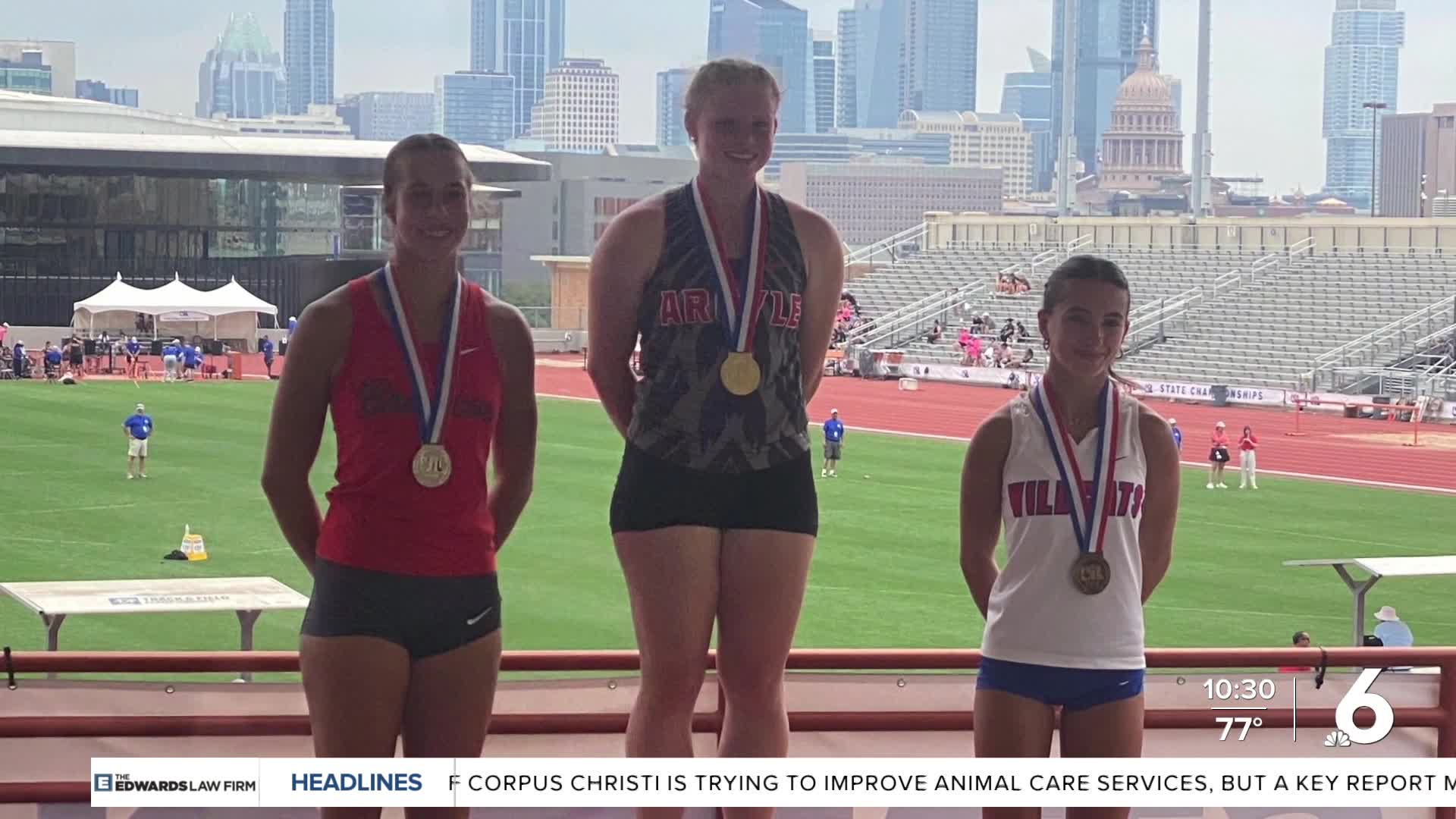 Coastal Bend's UIL 2A and 5A State track and field medalists in 2025