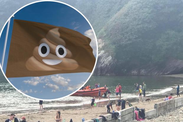 Cornwall beach goes down the pan winning Brown Flag Award - for second time
