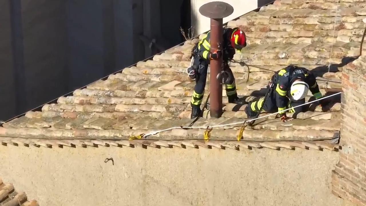 Sistine Chapel preparations ahead of conclave to elect new pope