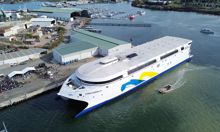 Australia launches 'world's largest' battery-power ship