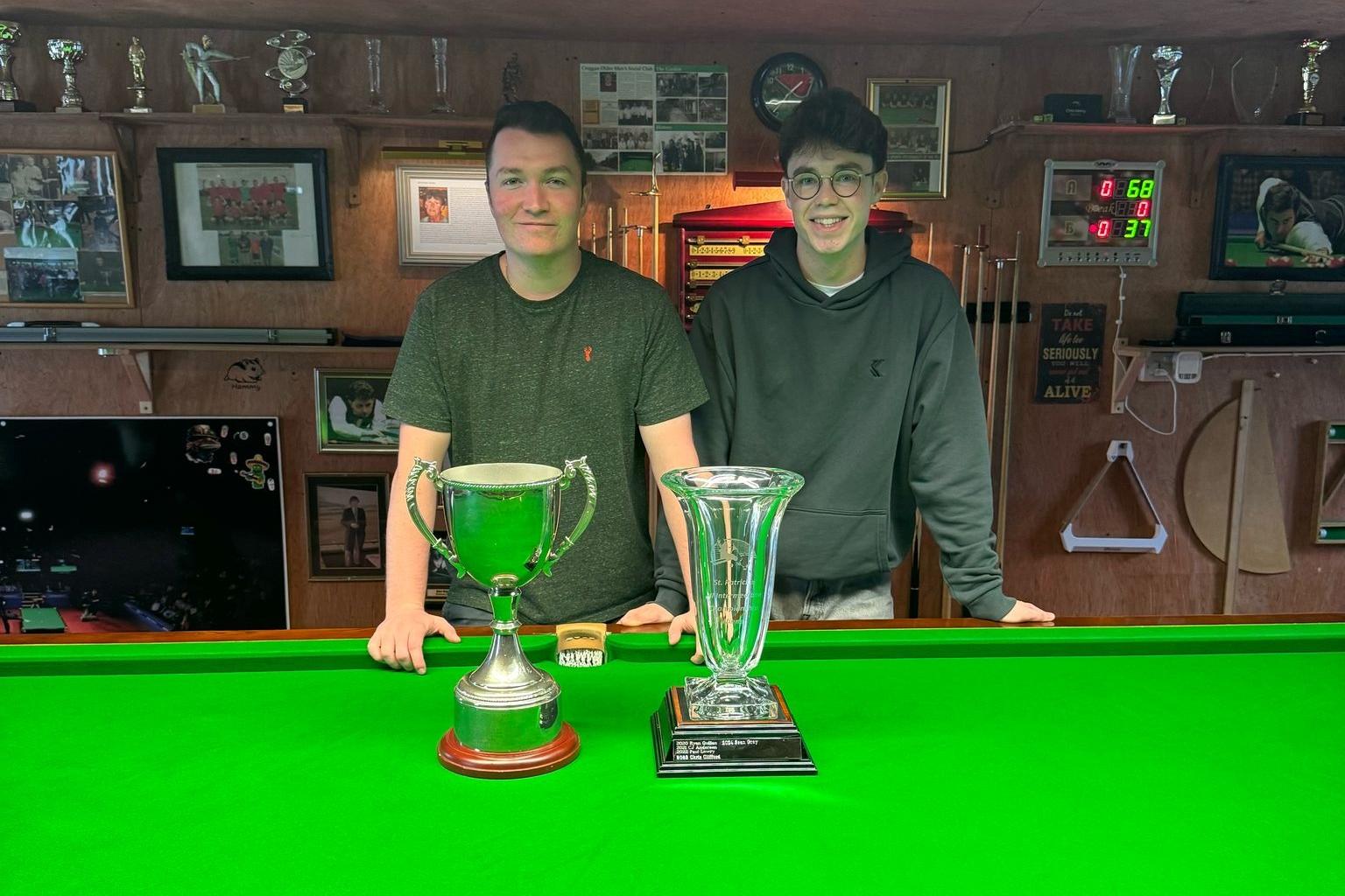 Derry star Shea Moore completes fantastic snooker title double