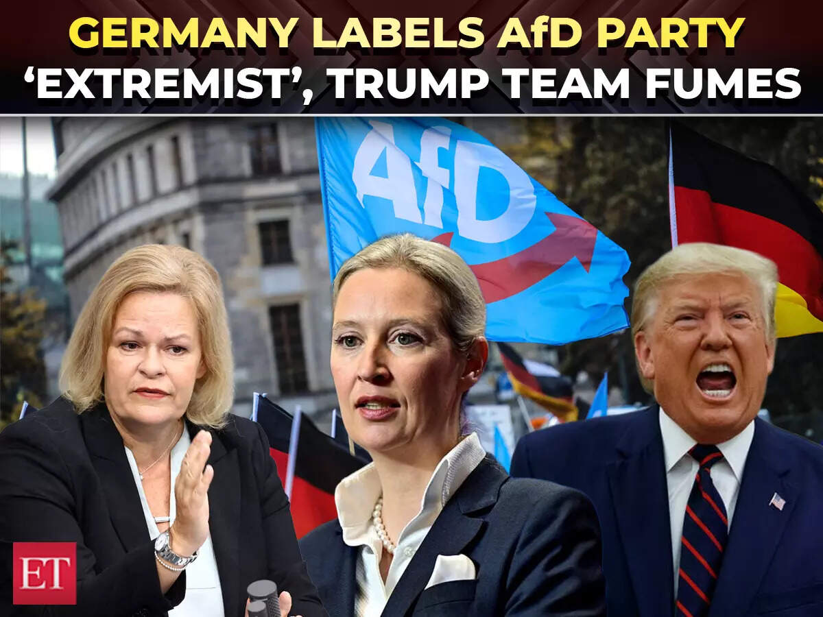 'Tyranny in Disguise': Trump team shames Germany for labelling AfD ...