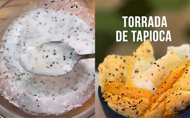 O segredo aqui é o forno: receita de torrada de tapioca crocante de 3 ...