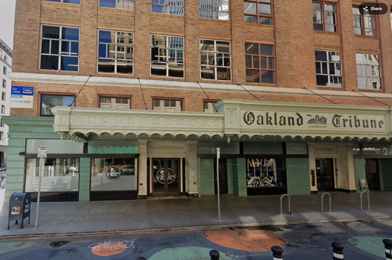 Pair shot at downtown Oakland restaurant