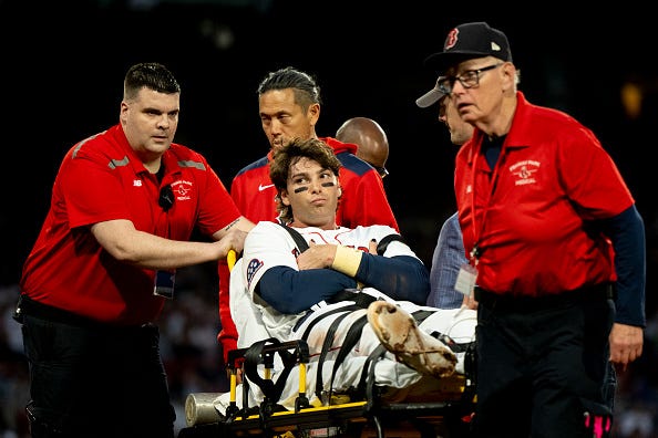 Triston Casas out for season with left patellar tendon rupture